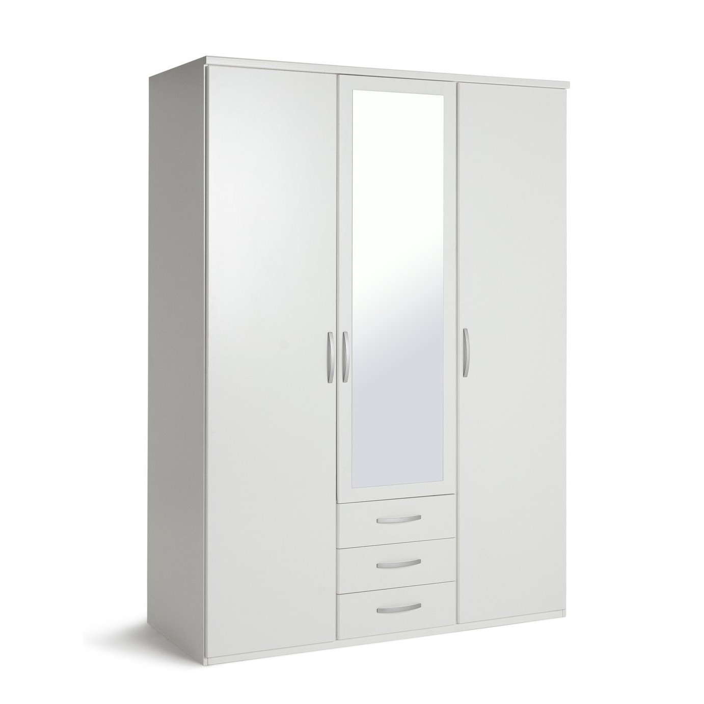 Argos Home New Hallingford 3Dr 3 Drw Mirror Wardrobe - White by Argos ...