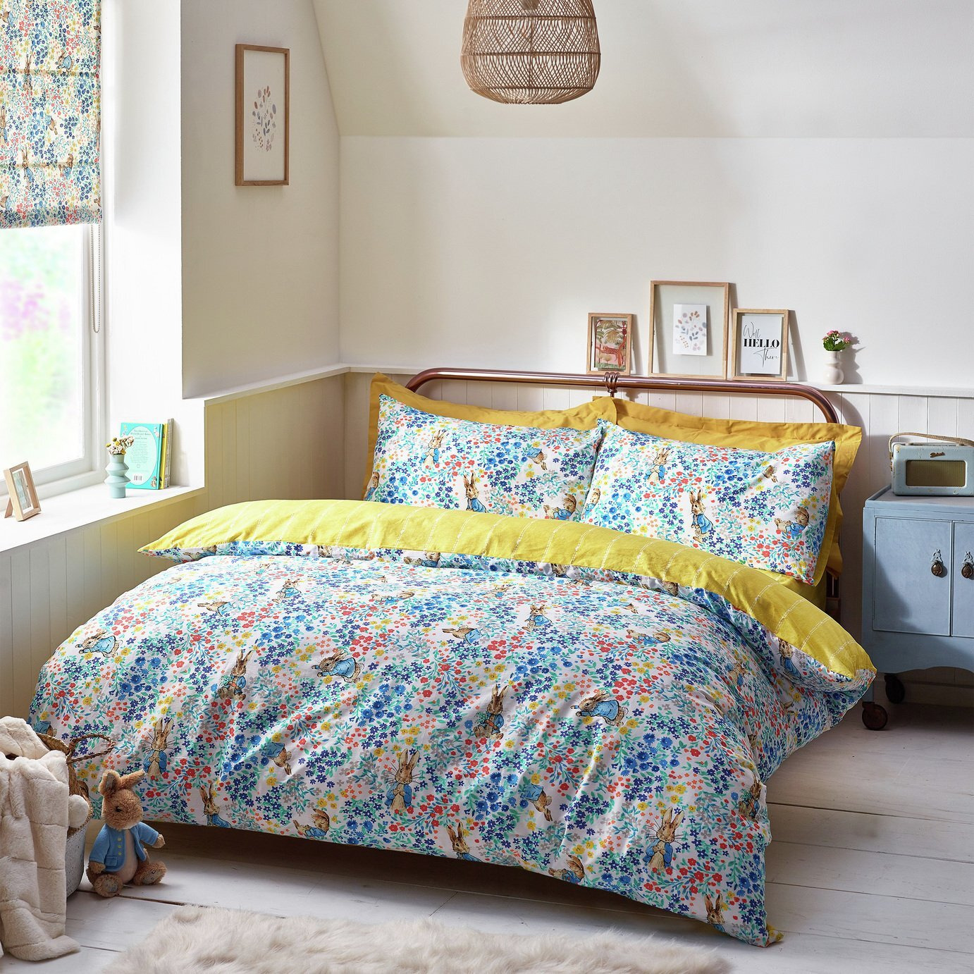 Peter Rabbit Cotton Florelli Blue Kids Bedding Set - Toddler by Argos ...