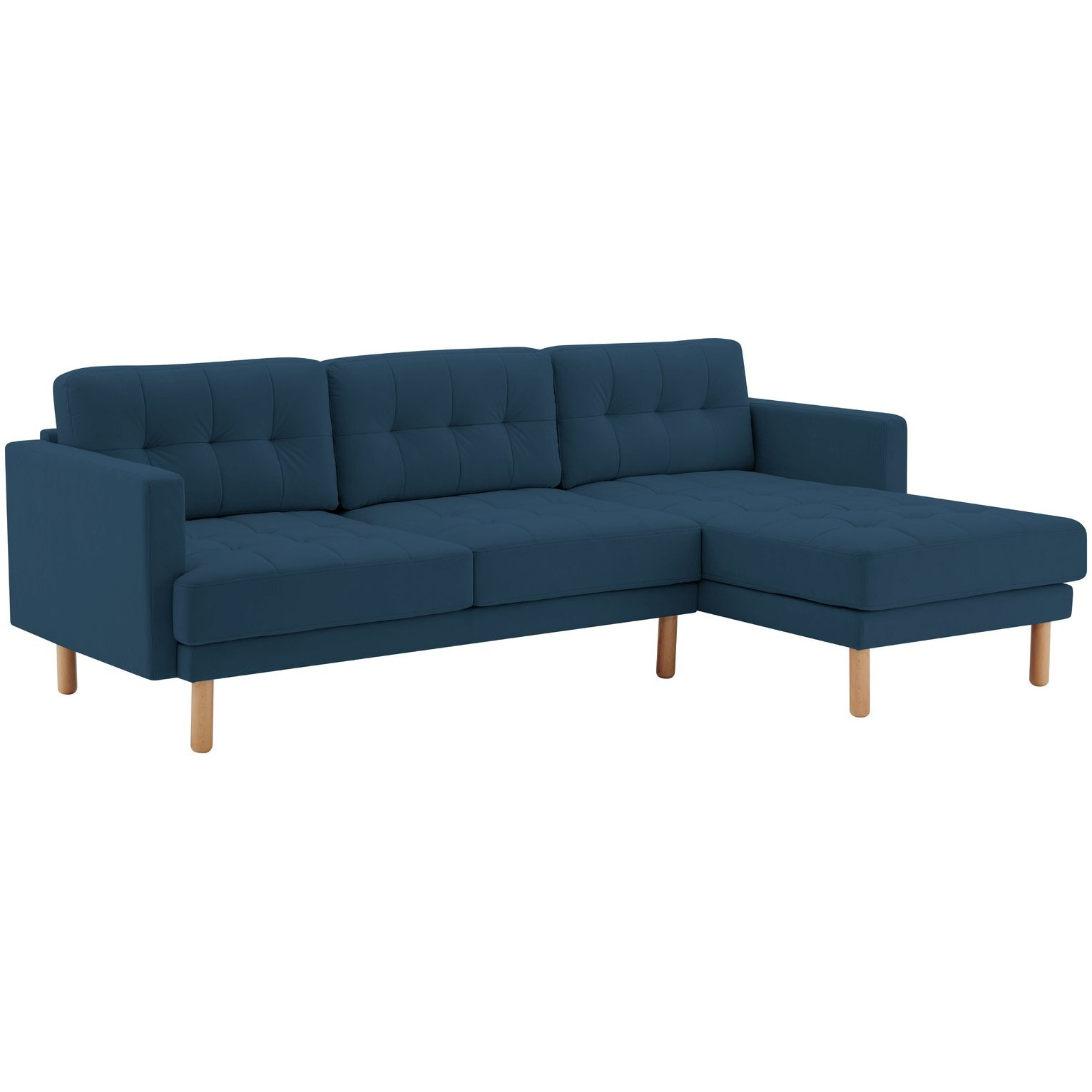 Habitat Newell Fabric Right Hand Corner Chaise Sofa - Navy by Argos ...
