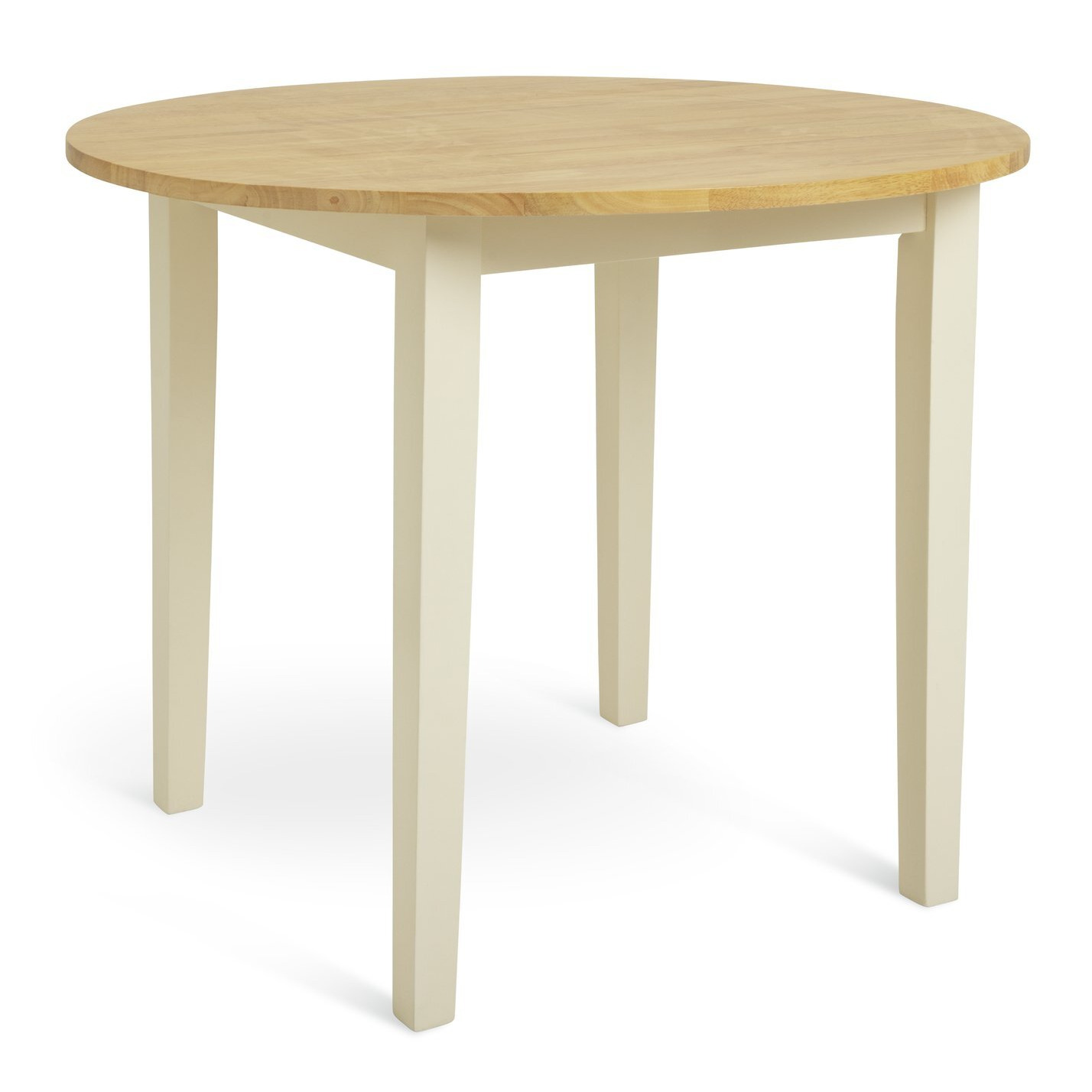Habitat Chicago Solid Wood 2-4 Seater Dining Table-Off White by Argos ...