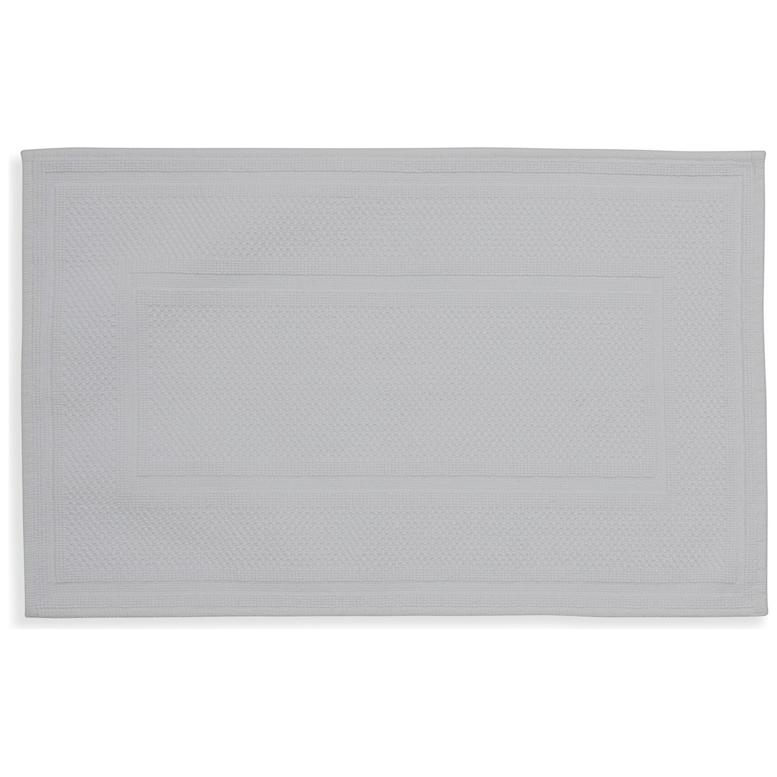 Habitat Cotton Textured Bath Mat - Dove Grey by Argos | ufurnish.com
