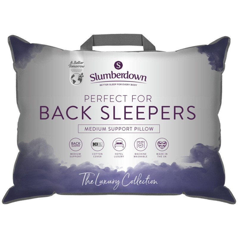 Slumberdown Perfect Medium Support Back Pillow by Argos | ufurnish.com