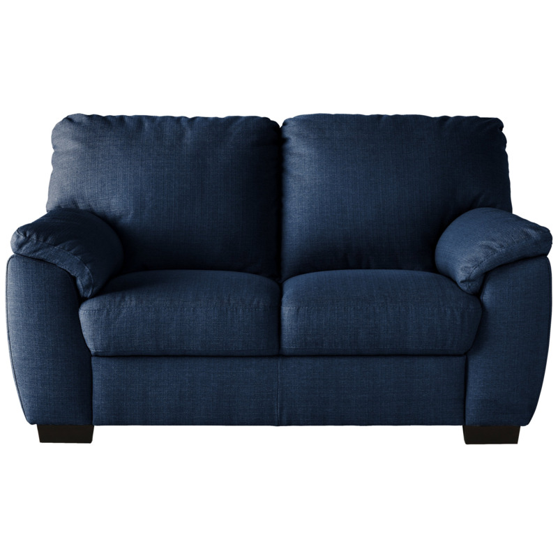 Argos Home Milano Fabric 2 Seater Sofa - Navy by Argos | ufurnish.com