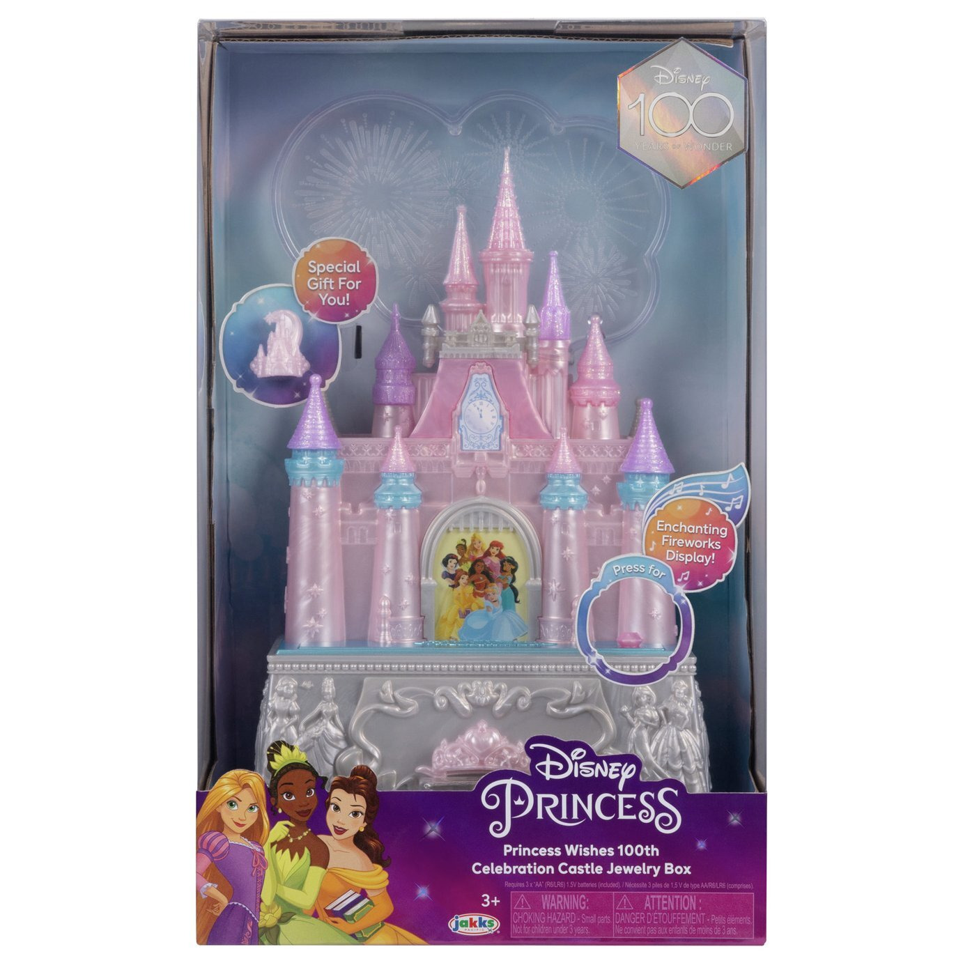 Disney Princess 100th Celebration Castle Jewellery Box by Argos ...