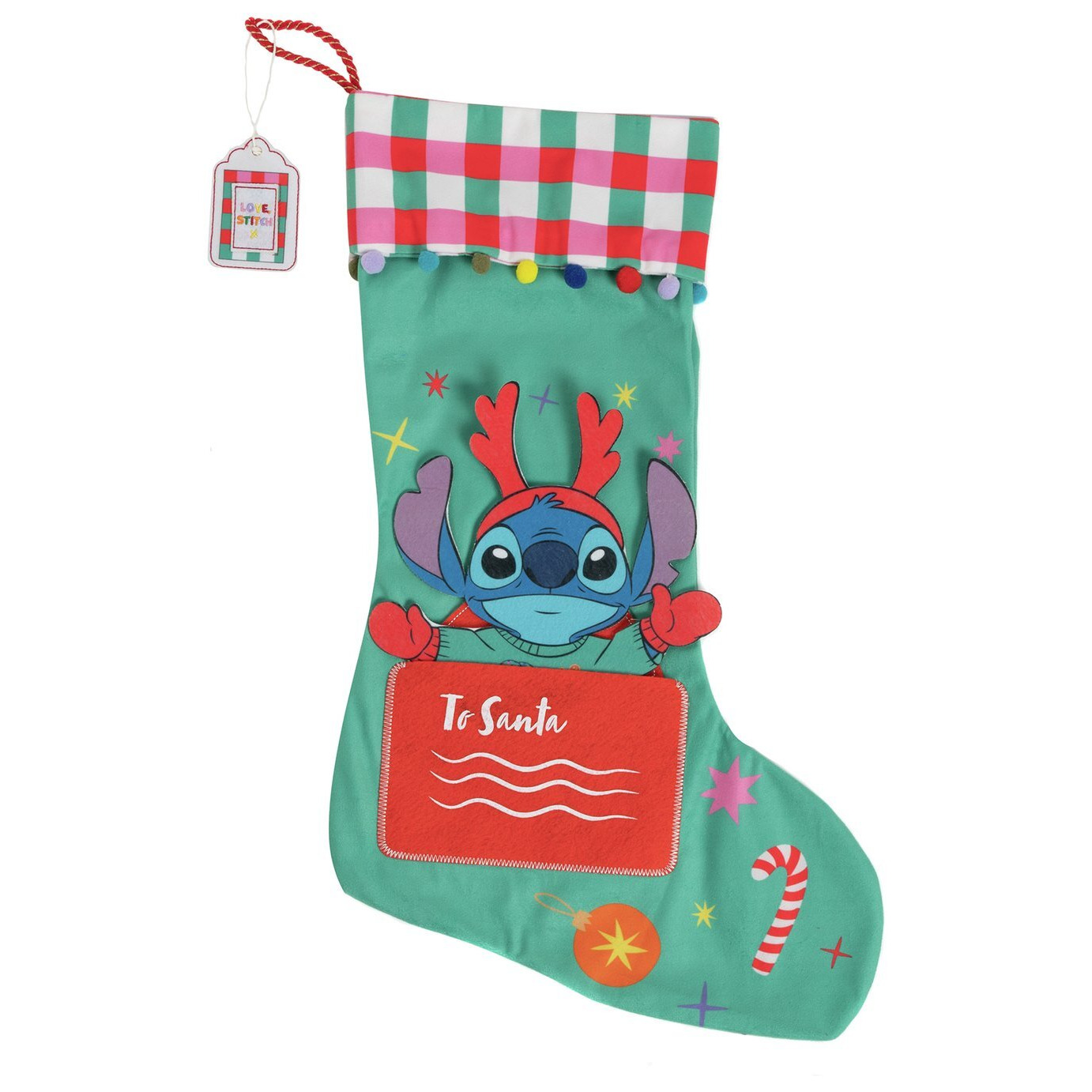 Disney Stitch Christmas Stocking by Argos | ufurnish.com