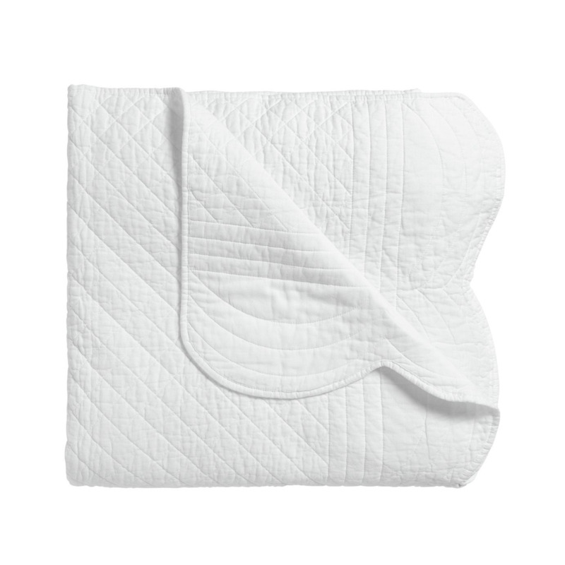 Argos Home Scallop Country Bed Throw - White - 200x200cm by Argos ...