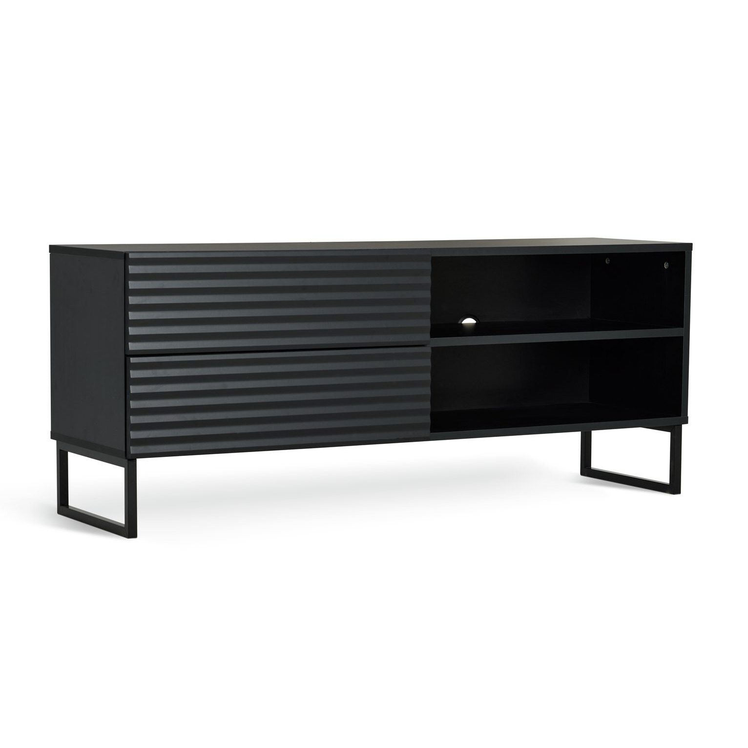 Habitat Tono 2 Drawer TV Unit - Black by Argos | ufurnish.com