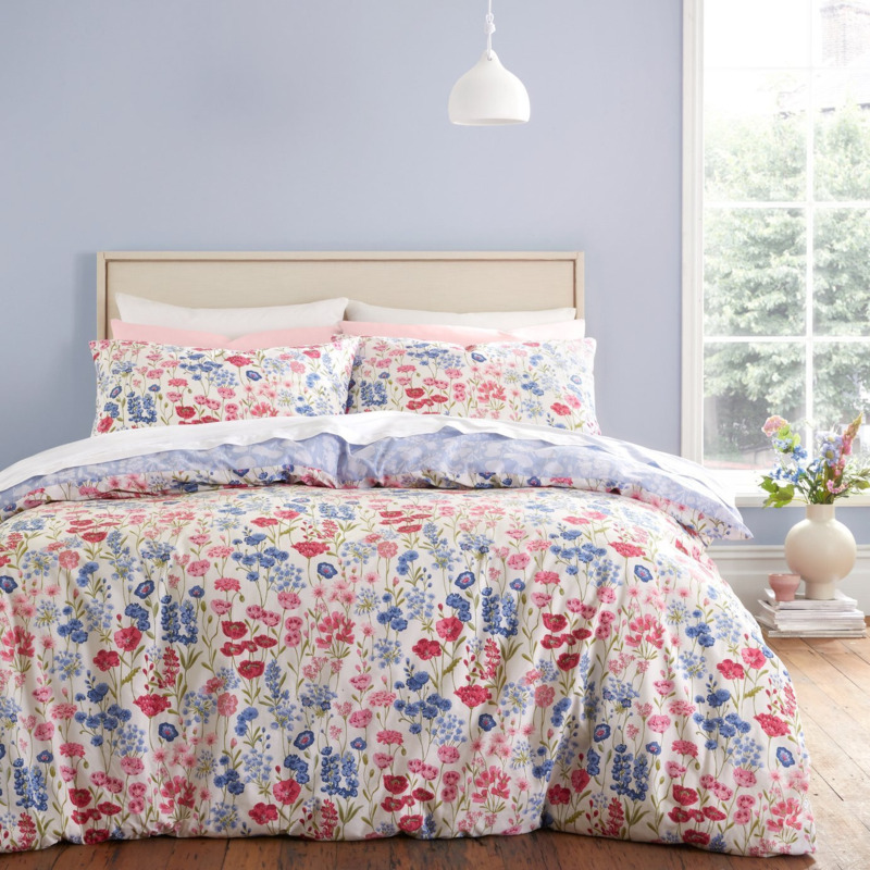 Bianca Cotton 200TC Olivia Floral Pink Bedding Set-Superking by Argos ...