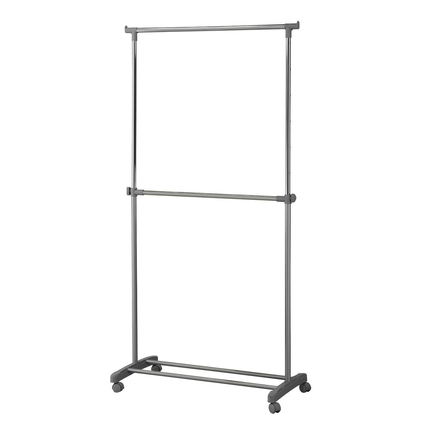 Argos Home Adjustable Chrome 2 Tier Clothes Rail - Grey by Argos ...