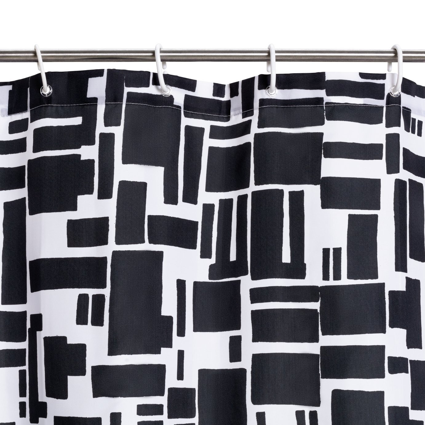 Habitat Ink Geo Shower Curtain with anti-bacterial finish by Argos ...
