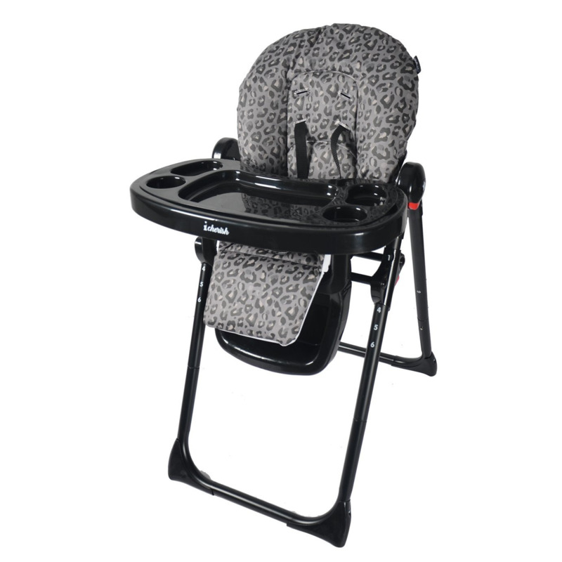 My Babiie Dani Dyer Leopard Black Highchair by Argos | ufurnish.com