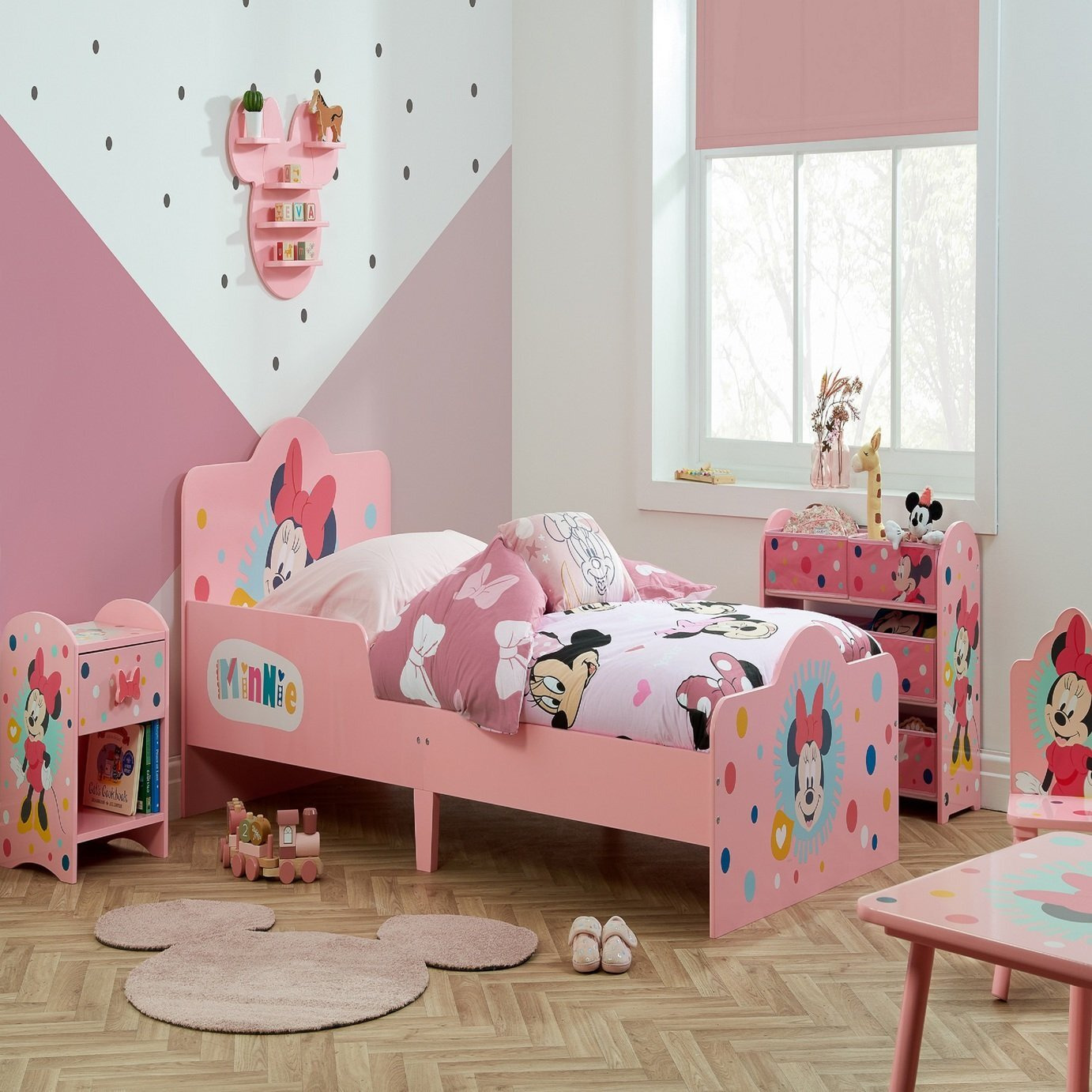 Disney Minnie Mouse Single Bed Frame - Pink by Argos | ufurnish.com