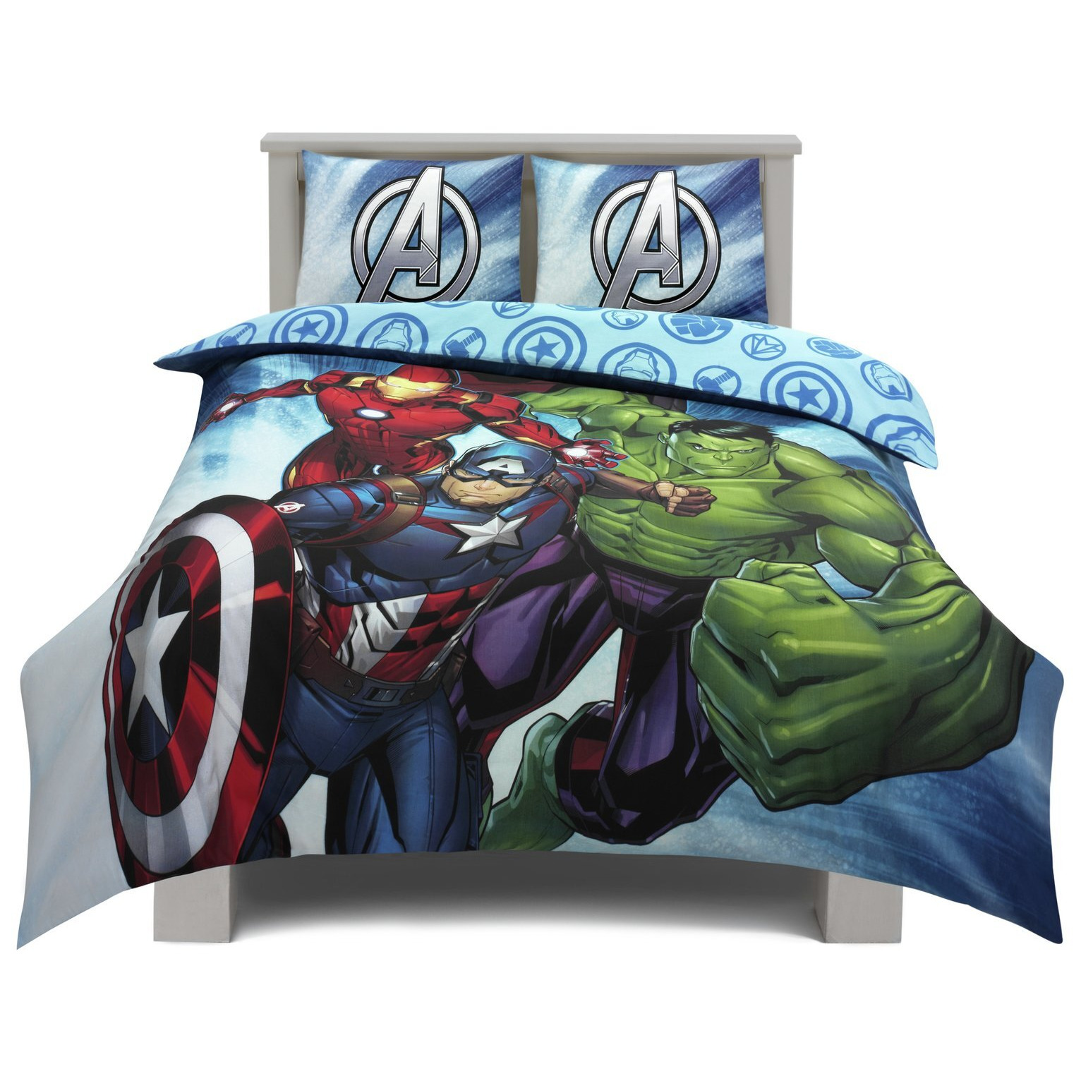 Marvel Kids Blue Bedding Set - Double by Argos | ufurnish.com