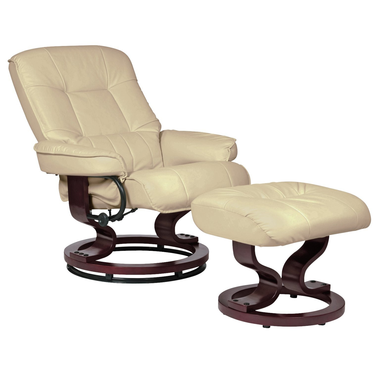 Argos Home Santos Recliner Chair with Footstool - Ivory by Argos ...