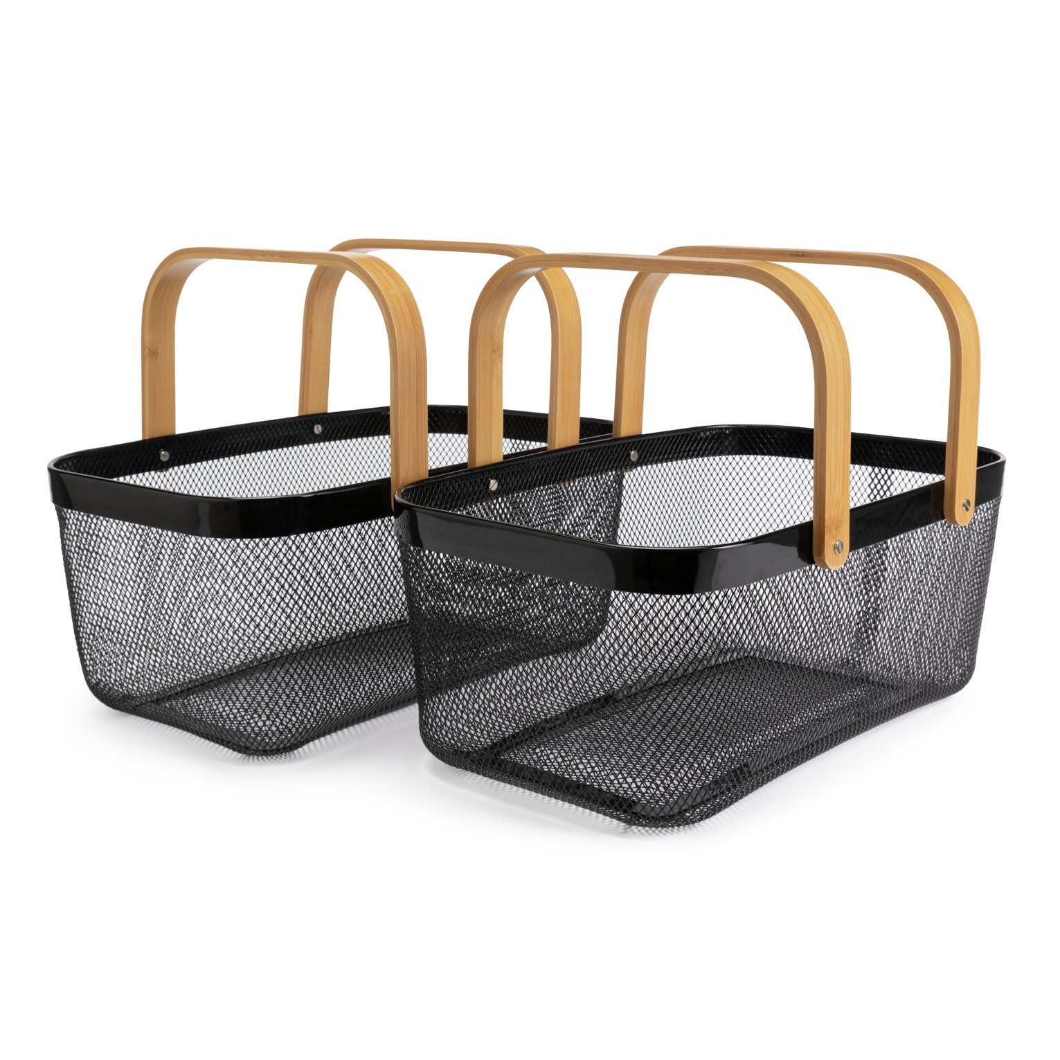 Habitat Large Pack of 2 Mesh Storage Basket - Black by Argos | ufurnish.com