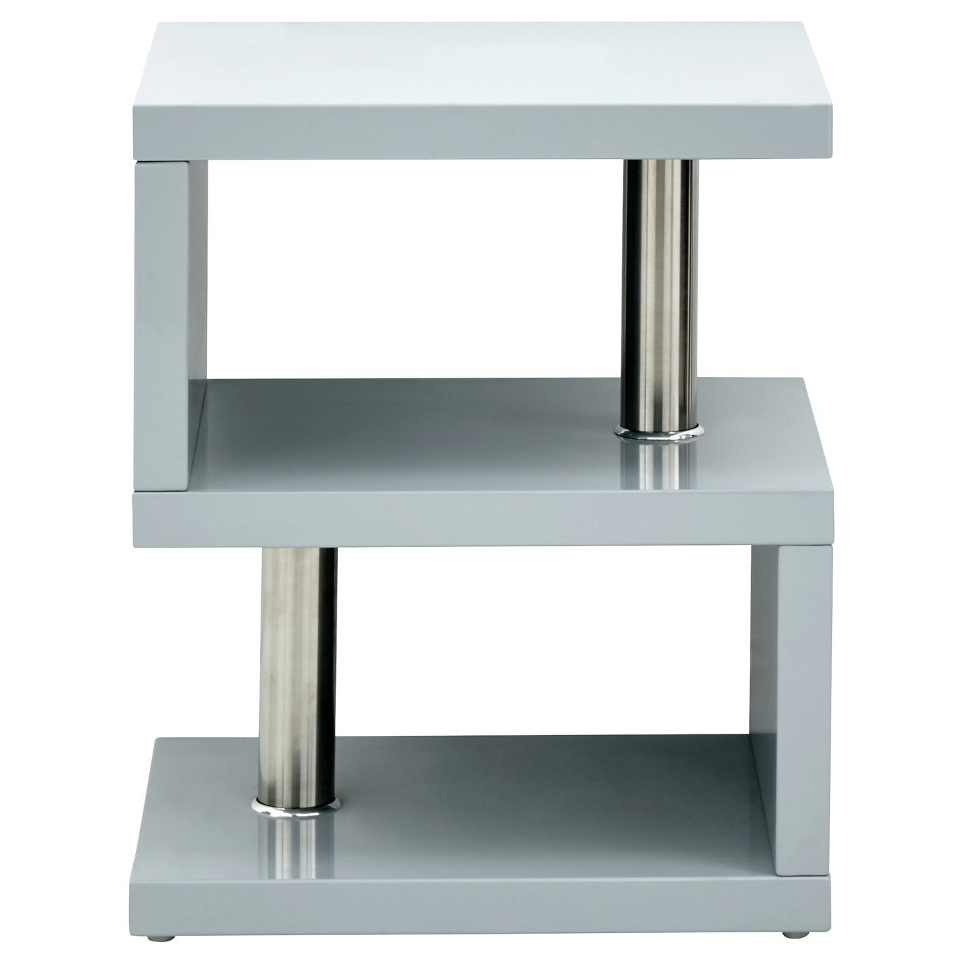 GFW Polar Side Table - Grey Gloss by Argos | ufurnish.com