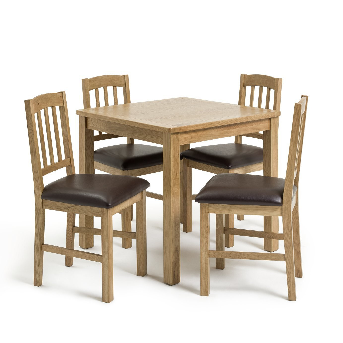 Argos Home Ashwell Oak Veneer Dining Table & 4 Chairs by Argos ...