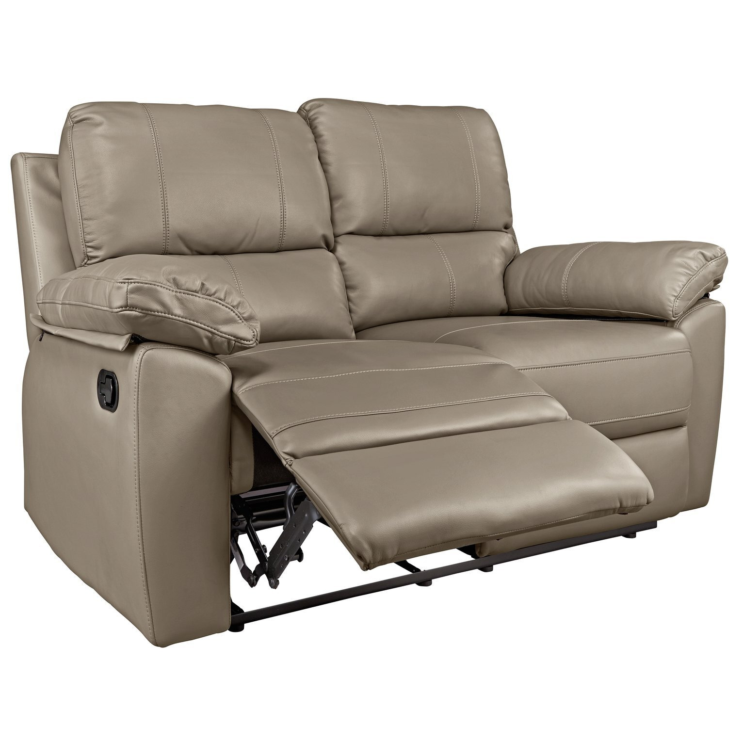 Argos Home Toby Faux Leather 2 Seater Recliner Sofa - Grey by Argos ...
