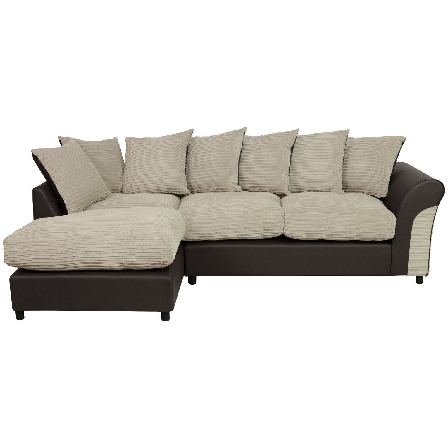Argos Home Harry Large Left Hand Corner Chaise Sofa -Natural by Argos ...