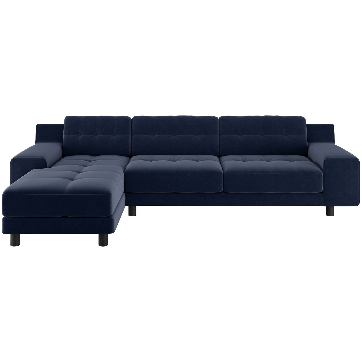 Habitat Hendricks Left Hand Corner Chaise Sofa - Navy by Argos ...