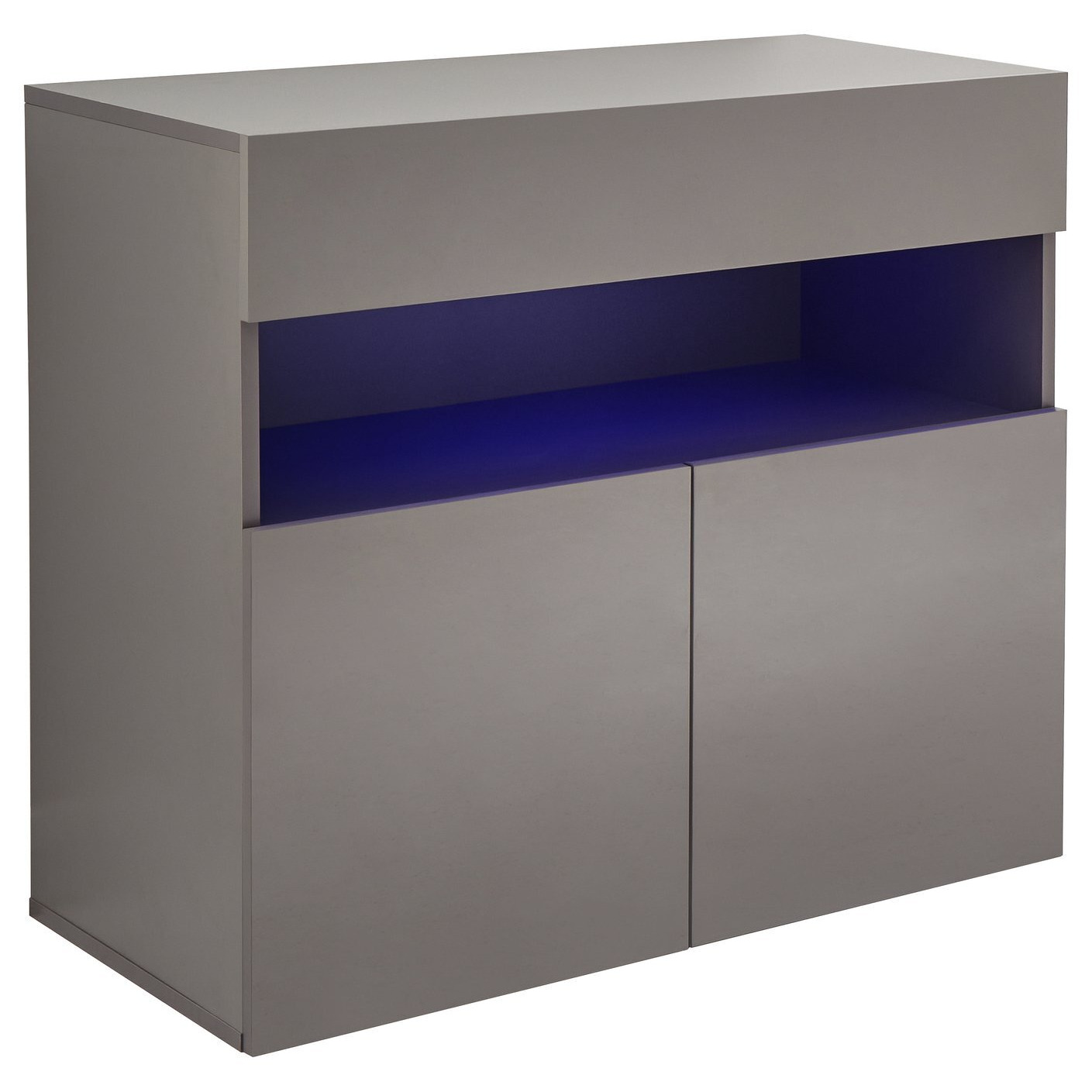 GFW Galicia 3 Door Wall Mounted LED Sideboard - Grey by Argos ...