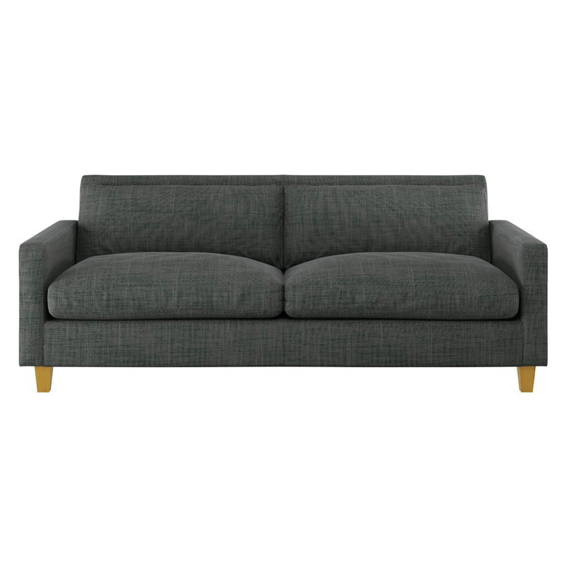 Habitat Chester Fabric 3 Seater Sofa - Light Feet -Charcoal by Argos ...