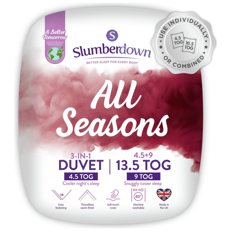 Slumberdown All Seasons Duvet - Double by Argos | ufurnish.com