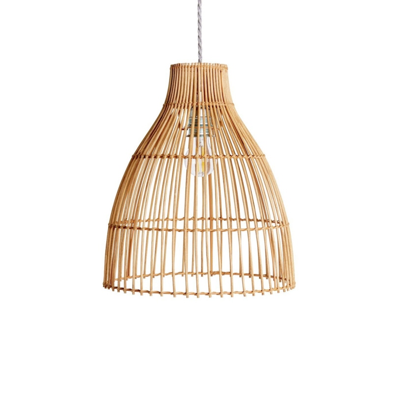 Habitat Camillo 42x40cm Rattan Midi Ceiling Shade - Natural by Argos ...