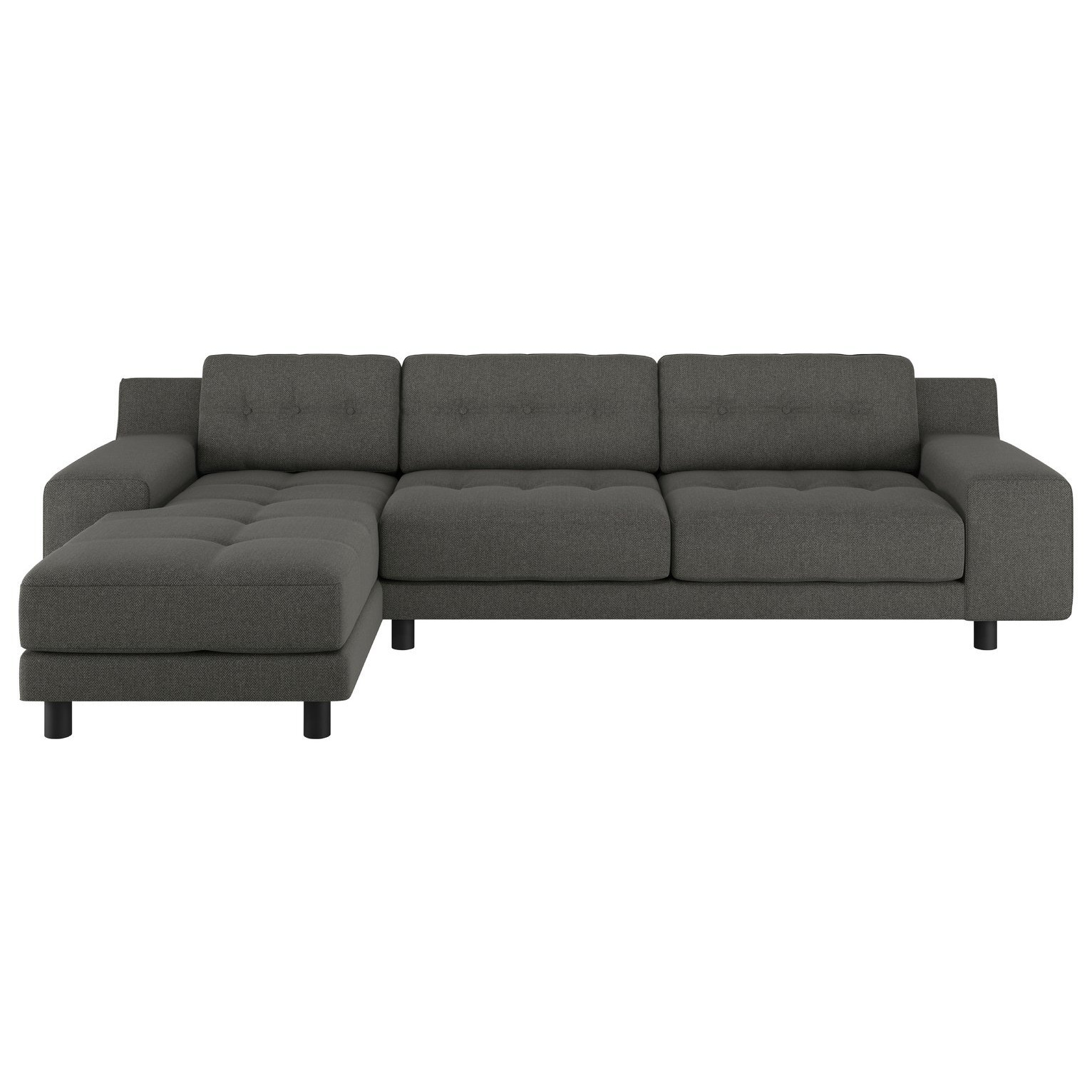Habitat Hendricks Left Hand Corner Chaise Sofa - Charcoal by Argos | ufurnish.com