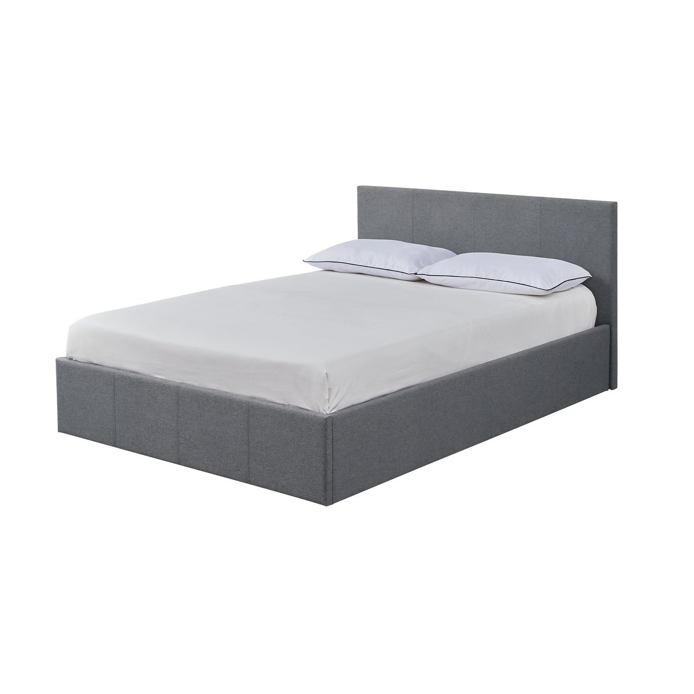 Argos Home Heathdon Small Double Fabric Ottoman Bed - Grey by Argos ...