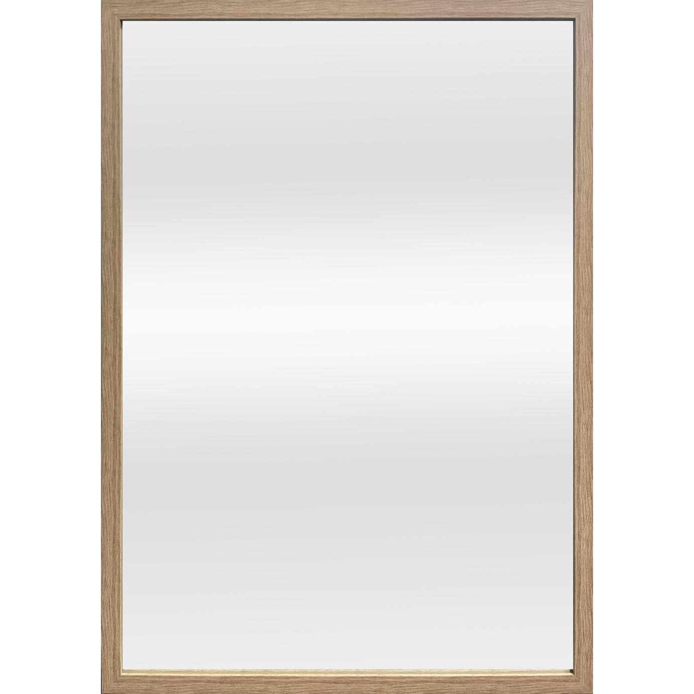 Habitat Metal Wall Mounted Mirror - Oak - 70x100cm by Argos | ufurnish.com