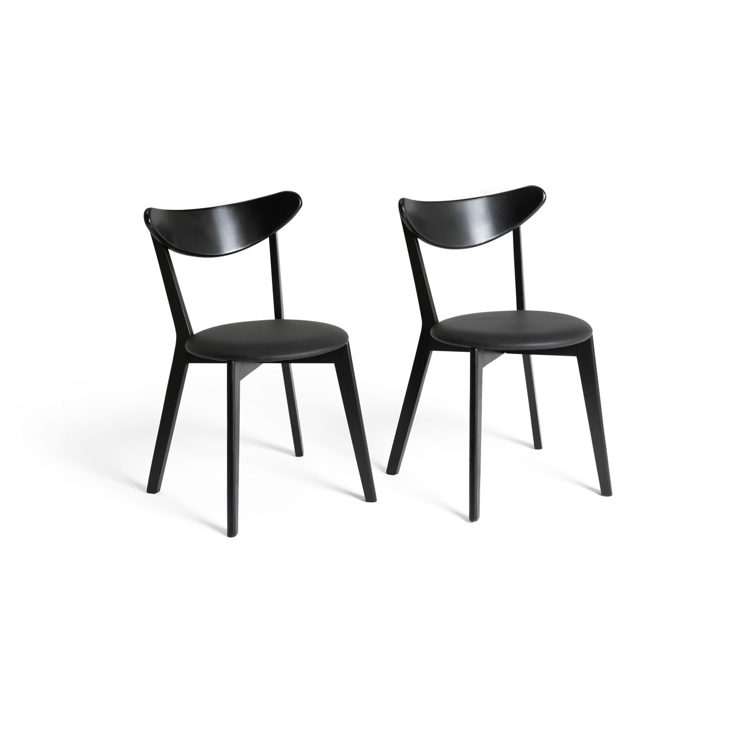 Faux leather dining chairs argos store