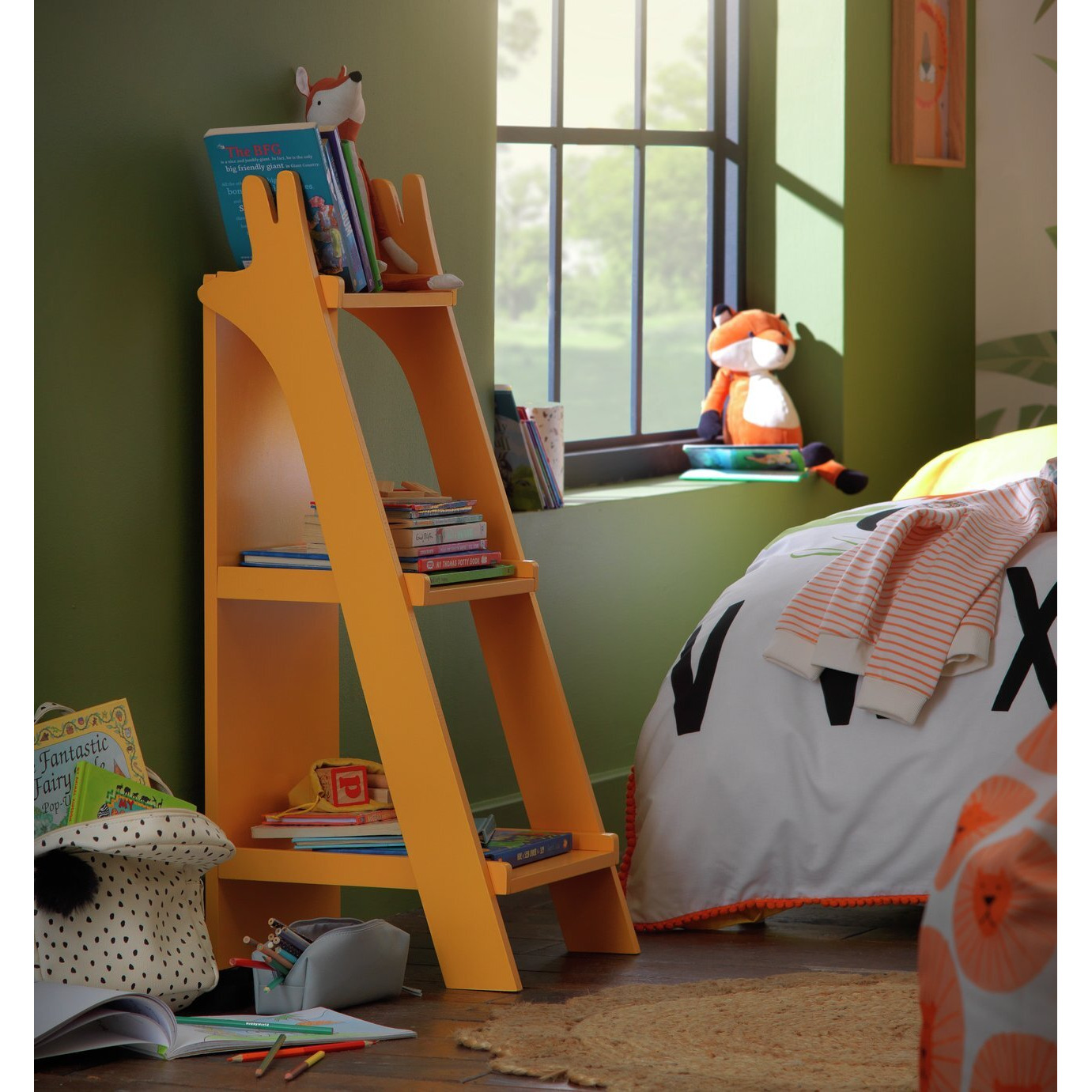 Habitat Kids Giraffe Bookcase - Yellow by Argos | ufurnish.com