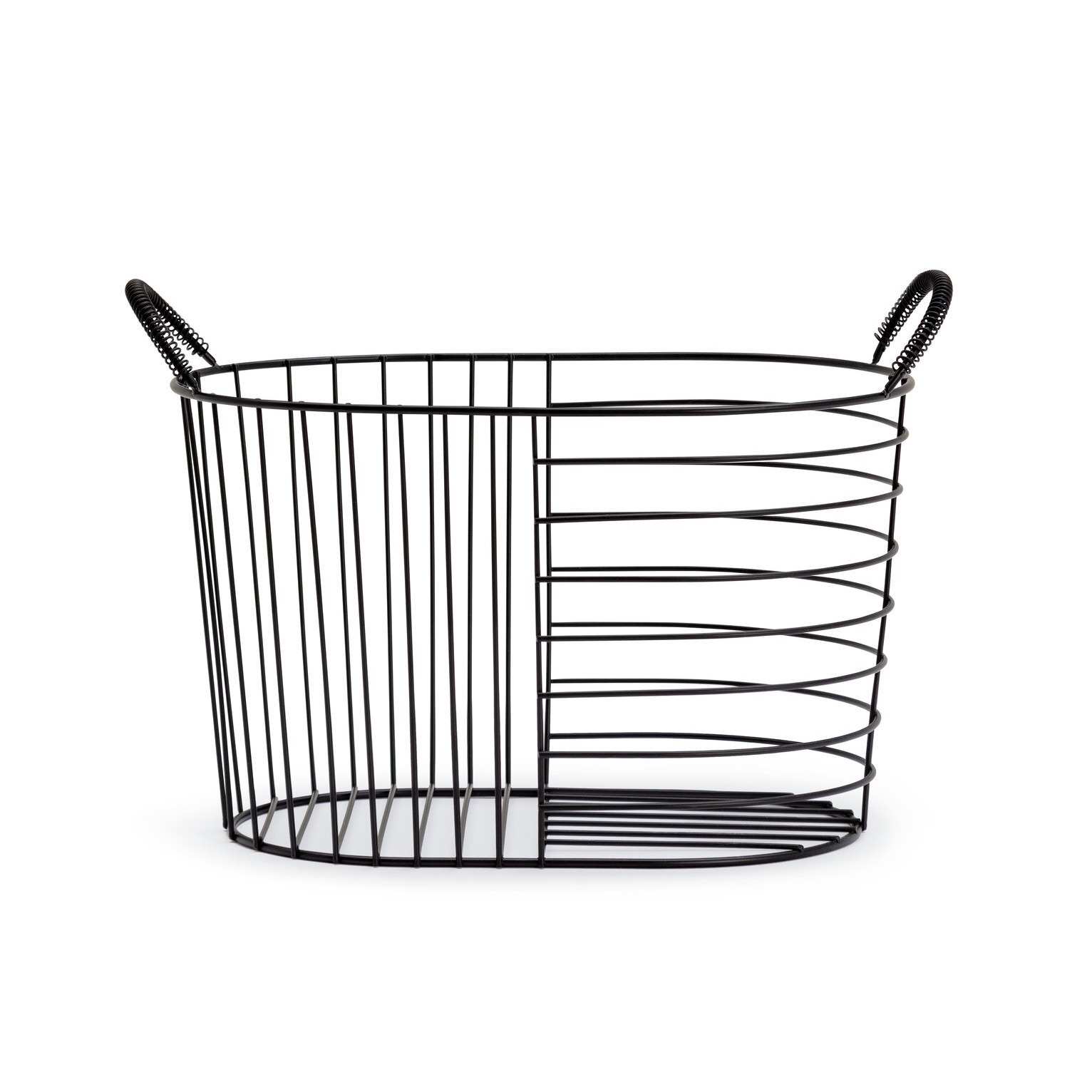 Argos Home Wire Oval Storage basket - Matt Black by Argos | ufurnish.com