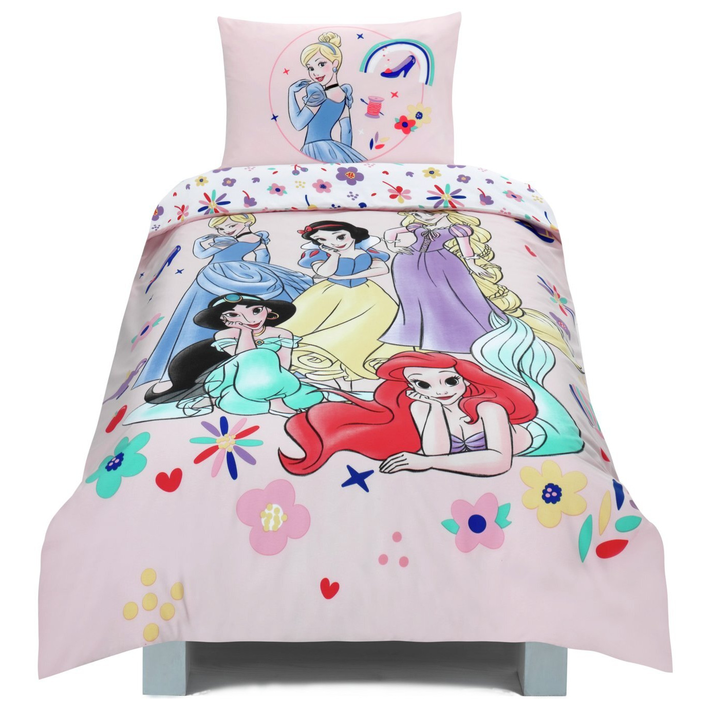 Disney Princesses Pink Kids Bedding Set - Single by Argos | ufurnish.com