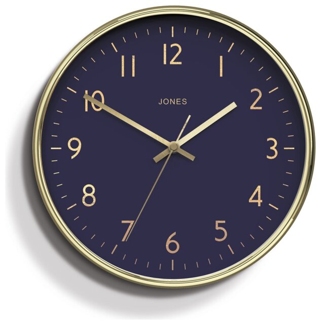 Jones Clocks Studio Analogue Wall Clock - Gold by Argos | ufurnish.com