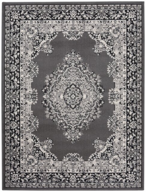 Homemaker Traditional Bukhura Grey Cut Pile Rug - 120x160cm by Argos ...