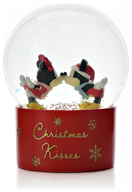 Disney Mickey & Minnie Mouse Red Christmas Snow Globe by Argos ...