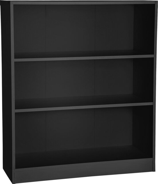 Argos Home Malibu Short Bookcase - Black by Argos | ufurnish.com