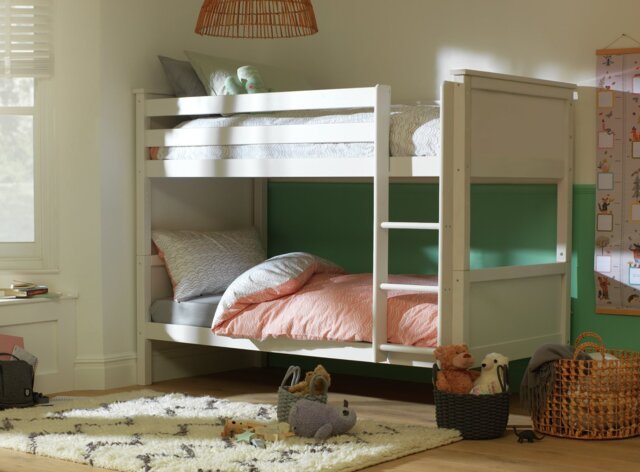 Habitat Brooklyn Detachable Bunk Bed Frame - White by Argos | ufurnish.com