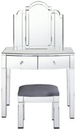 Argos Home Canzano Mirrored 2 Drawer Dressing Table Set by Argos ...