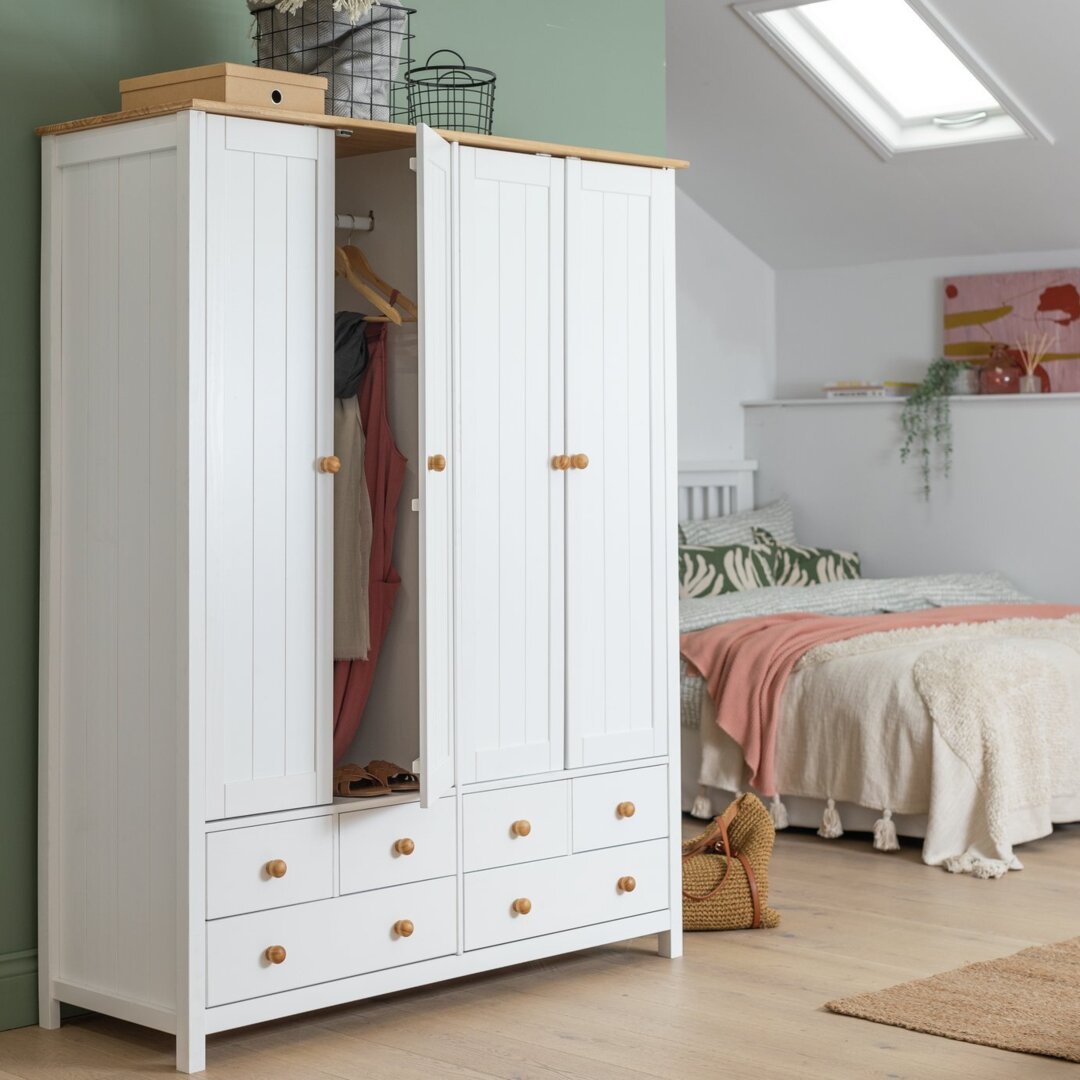 Argos Home Scandinavia 4 Door 6 Drawer Wardrobe Two Tone by Argos ufurnish