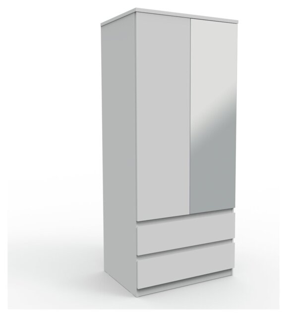 Argos Jenson 2 Door 2 Drawer Mirror Wardrobe - Matte White by Argos ...