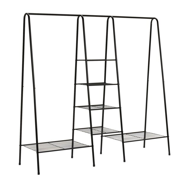 Argos Home Kevin Triple Clothes Rail - Black by Argos | ufurnish.com