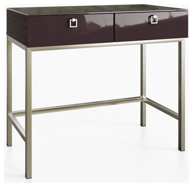 Frank Olsen Lyra 2 Drawer Console Table - Plum Black by Argos ...