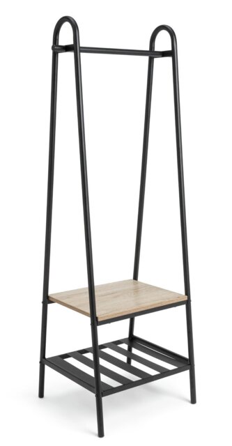 Habitat Turner Single Clothes Rail - Black by Argos | ufurnish.com