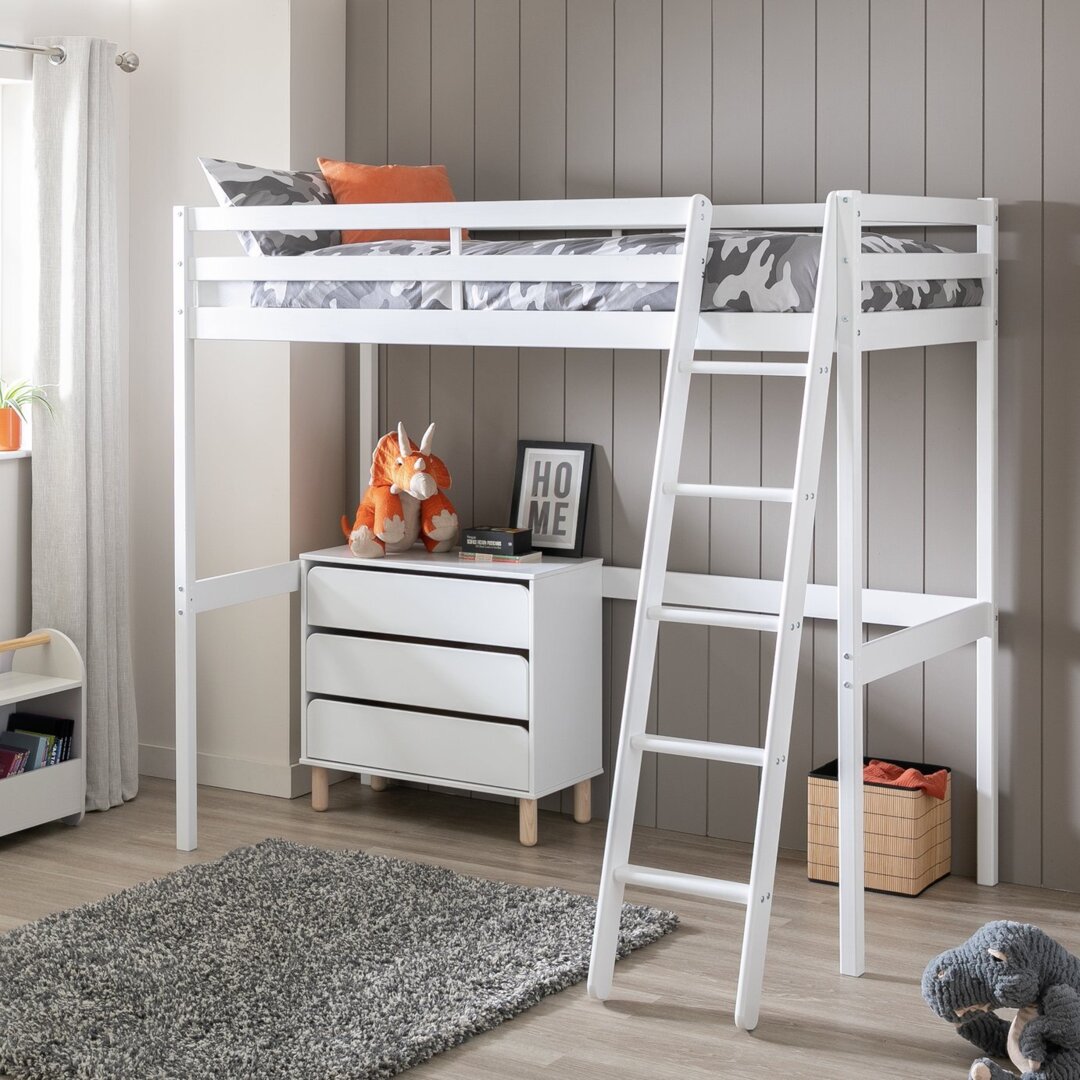 Argos Home Kaycie High Sleeper Bed Single Bed Frame White by Argos ufurnish