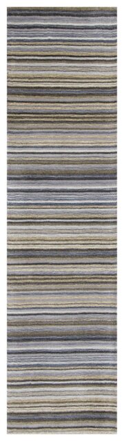 Homemaker Connor Skinny Grey Stripe Rug - 230x60cm by Argos | ufurnish.com