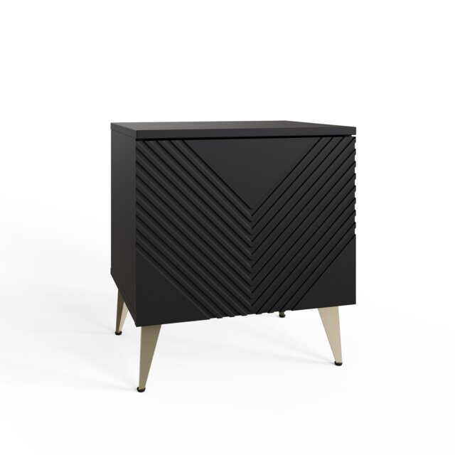 Frank Olsen Ava Side Table - Black by Argos | ufurnish.com