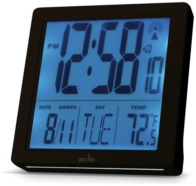 Acctim Varsity Radio Controlled Alarm Clock by Argos | ufurnish.com
